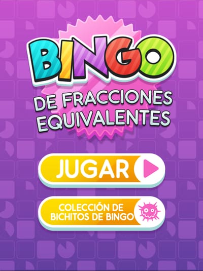 BINGO de fracciones equivalentes • ABCya
