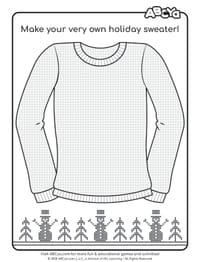 Winter Holidays Activity Pages for Kids • ABCya!