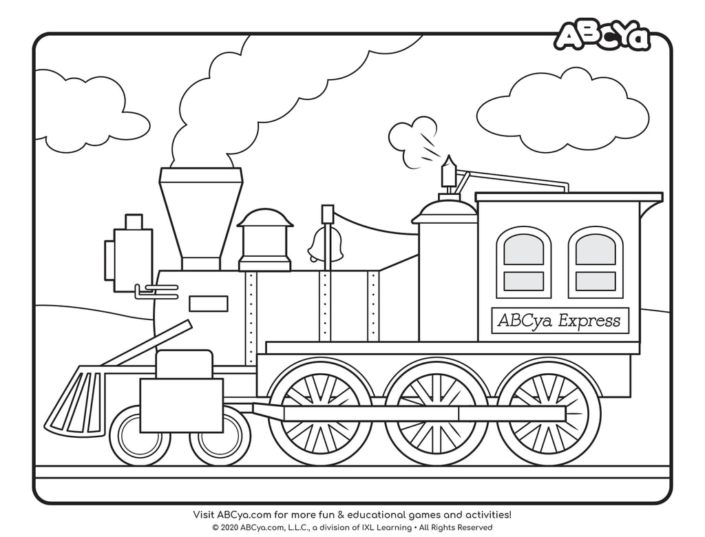Train Coloring Pages Games For Kids