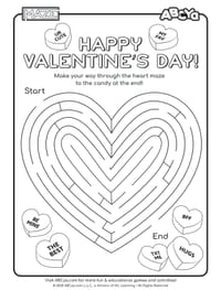 Valentine's Day Activity Pages for Kids • ABCya!