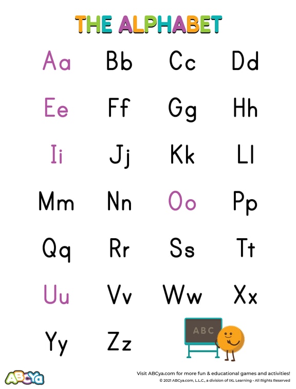 The Alphabet • ABCya!